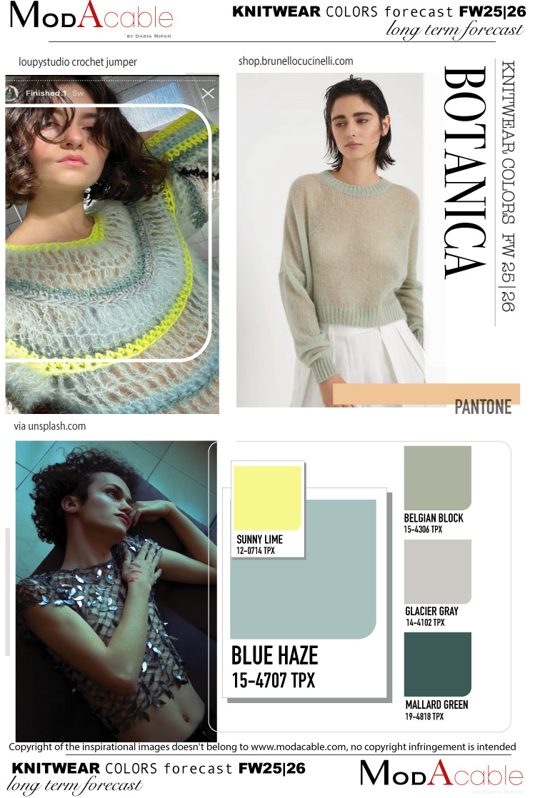FW25/26 Botanica knitwear color