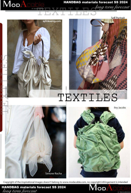SS24 Textiles handbags trend