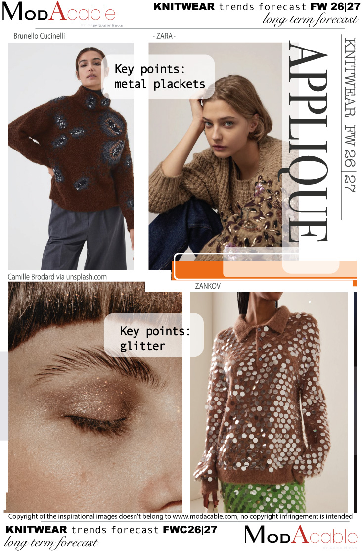 FW 26/27 knitwear trend mood Applique