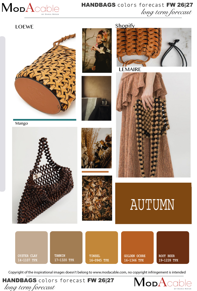 FW 26/27 handbags color trend Autumn