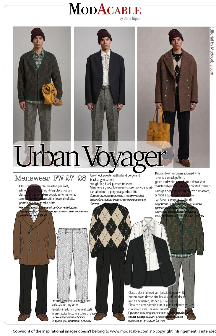FW 27/28 men's fashion trend Urban Voyager